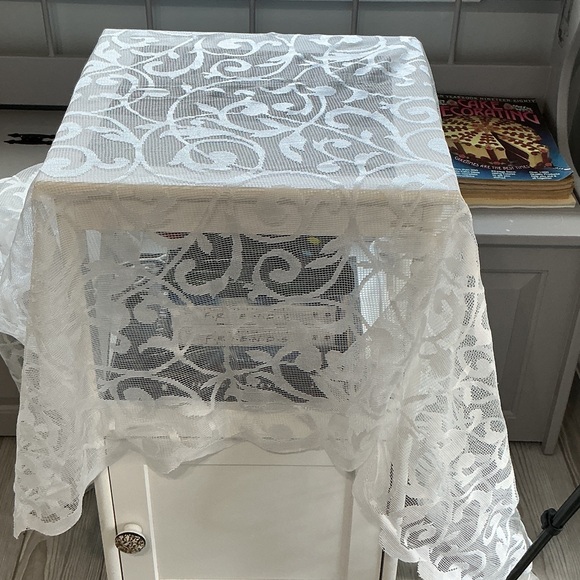 Dining | Elegant White Lace Table Cover | Poshmark